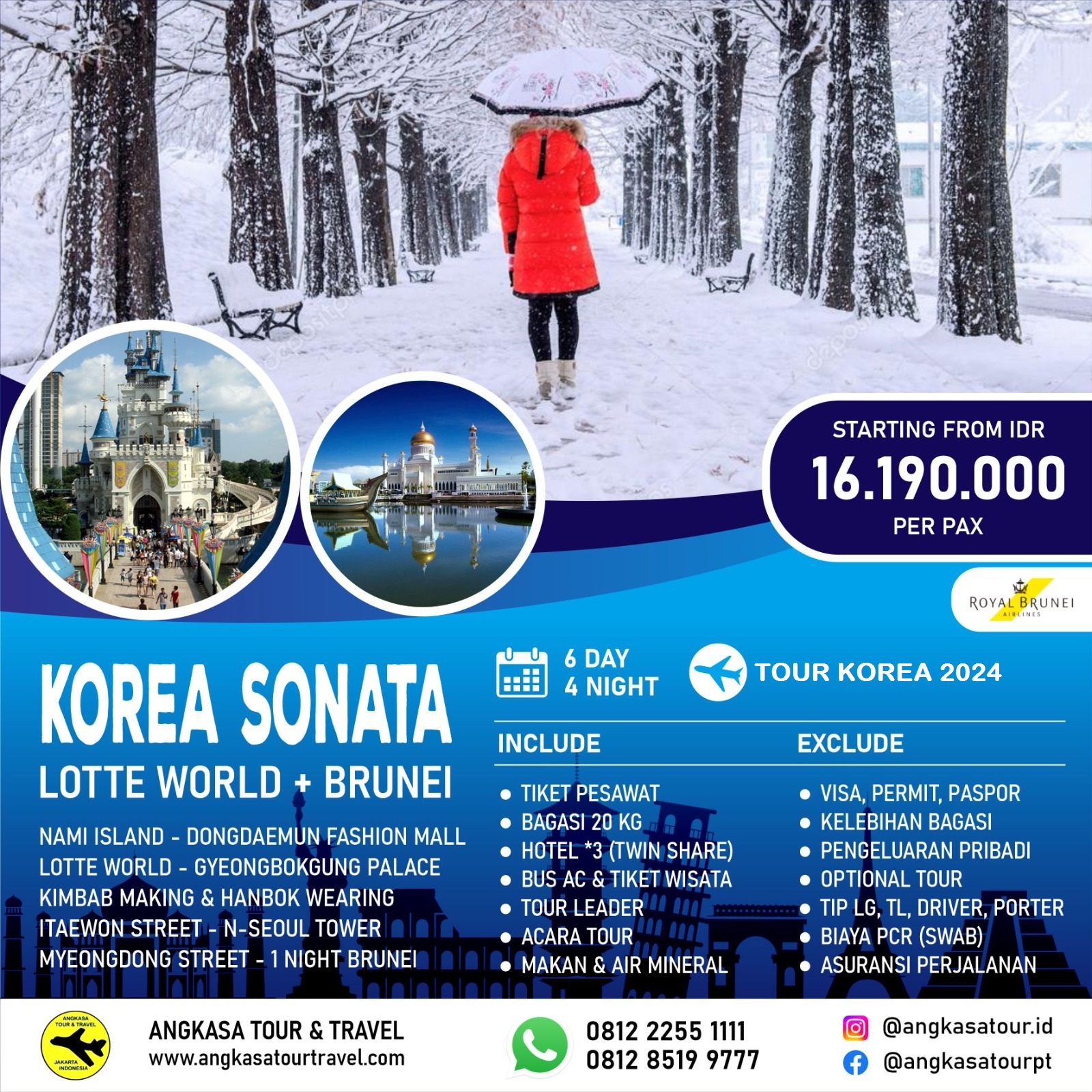 Paket Tour Korea Murah Harga 2024 - Angkasa Tour & Travel